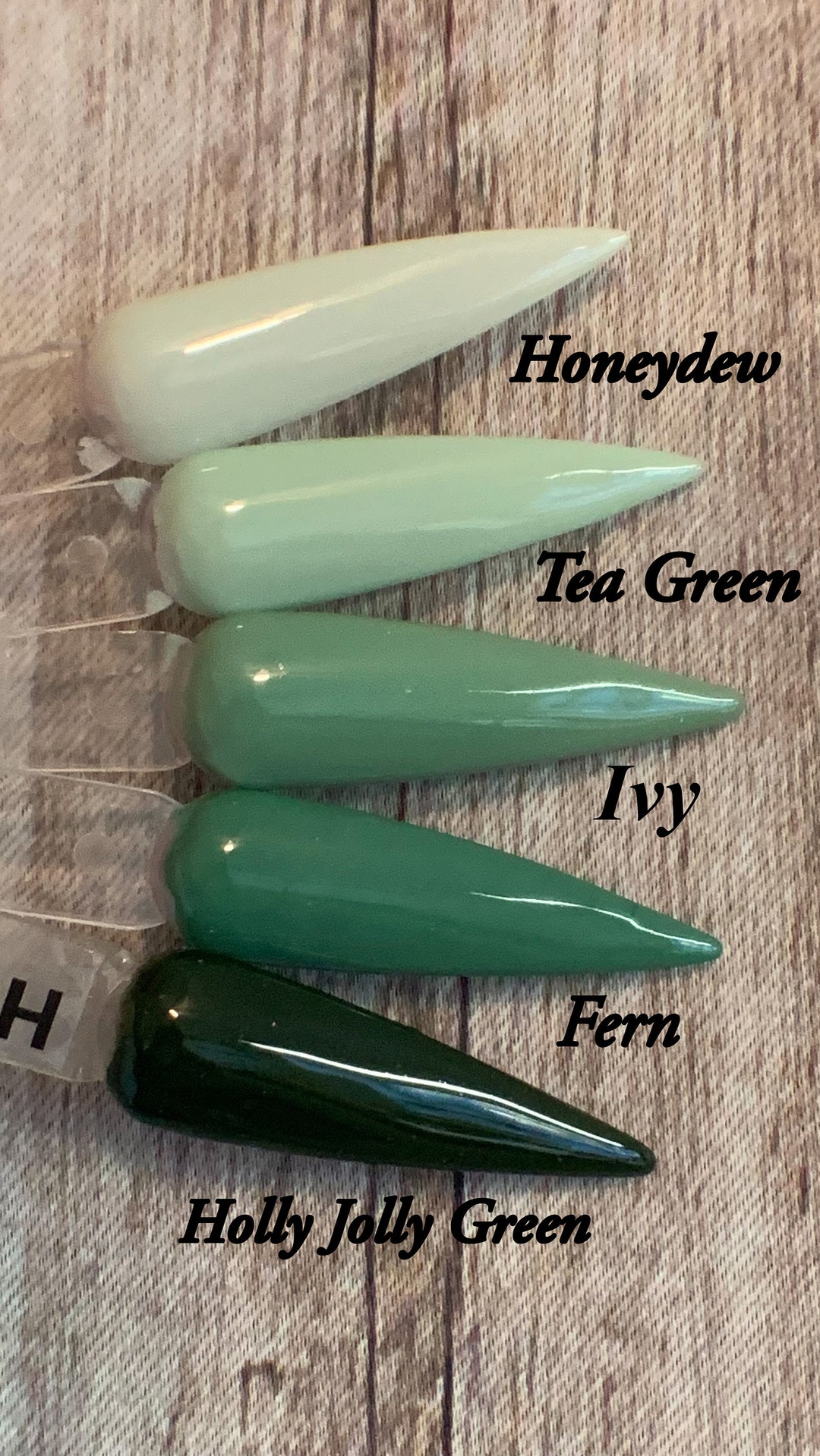 Green Gradient Nail Polish Collection - Etsy