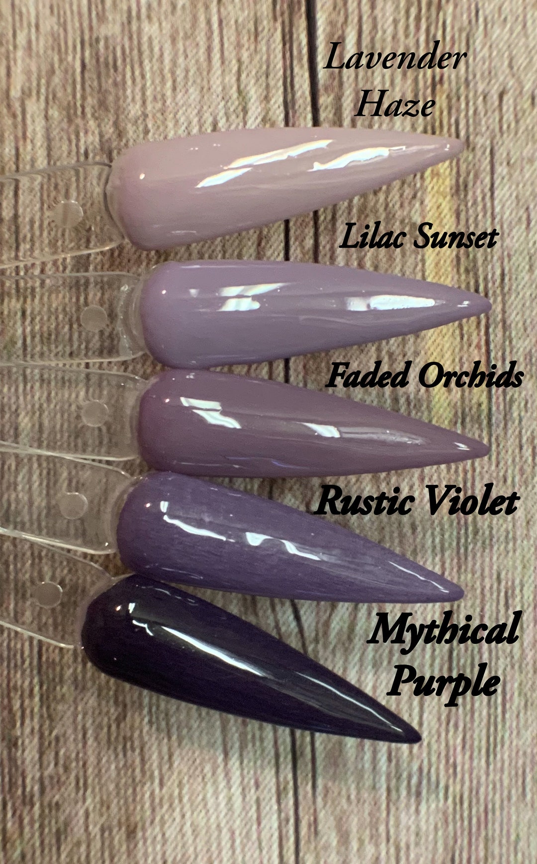 Dusty Purple Gradient Collection Dip Powder - Etsy