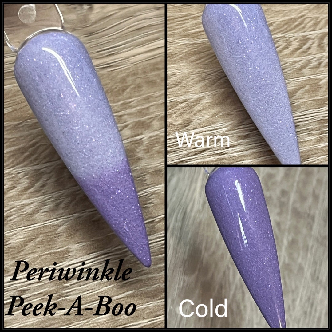 Periwinkle Peek-a-boo Dip Powder, Nail Dip Powder, Nail Dipping Powder ...