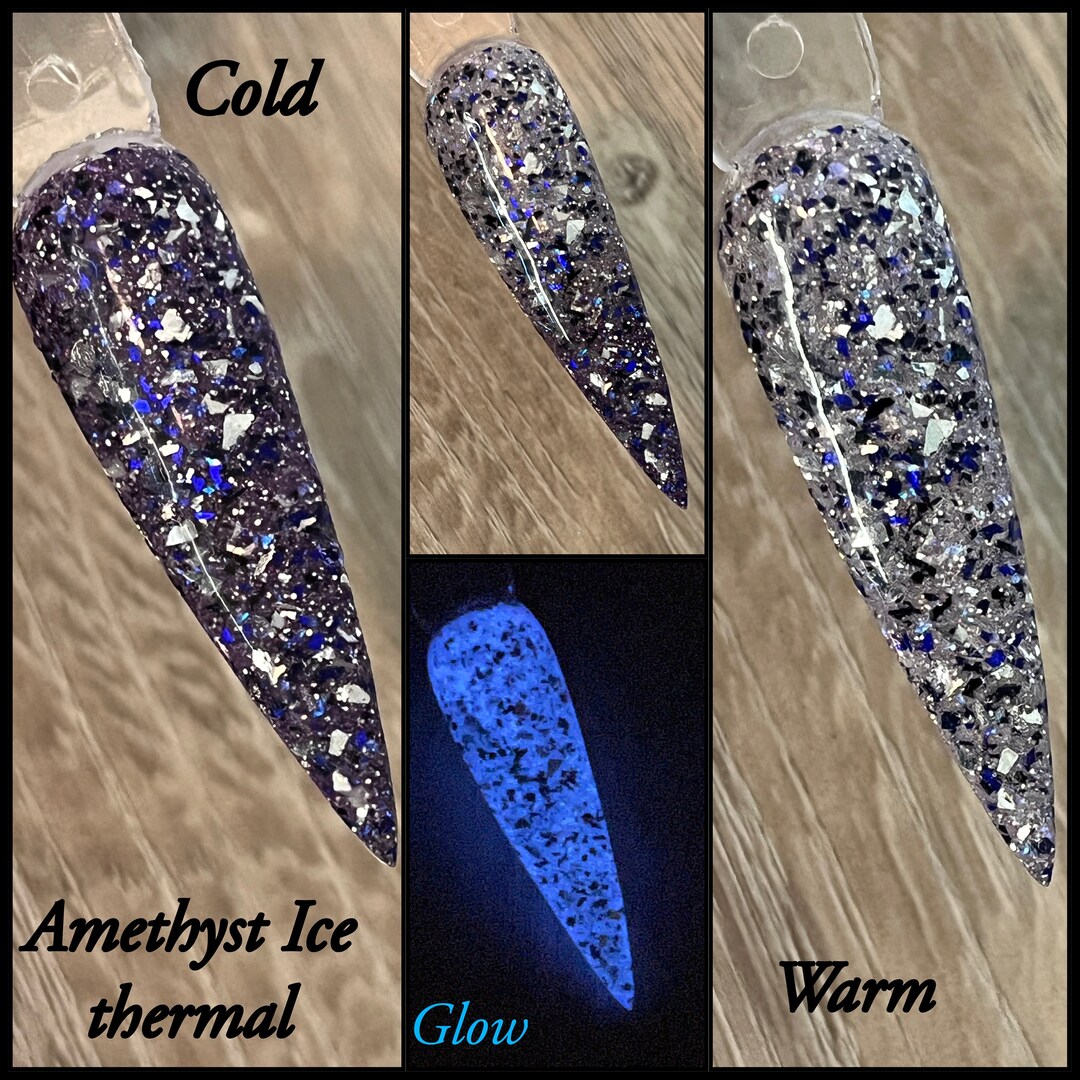 Amethyst Ice Dip Powder, Thermal Dip Powder, Nail Dips, Dip for Nails ...