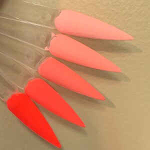 Coral Gradient Collection Dip Powder - Etsy