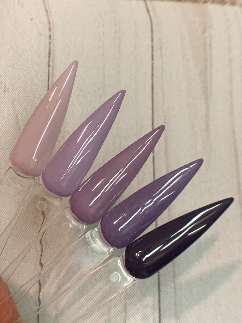 Dusty Purple Gradient Collection Dip Powder - Etsy