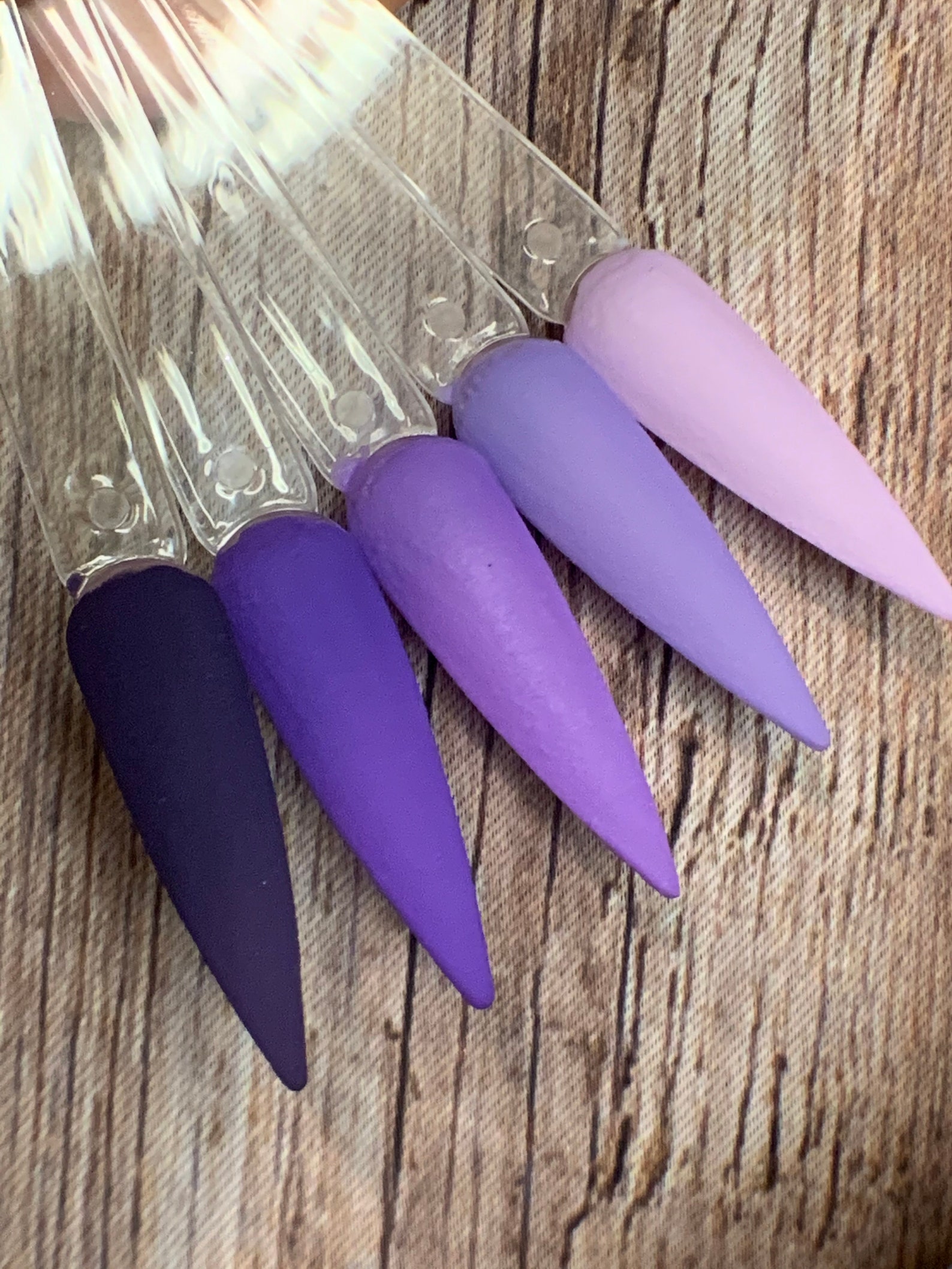 Purple Gradient Collection Dip Powder - Etsy