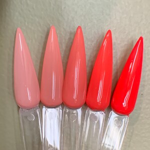 Coral Gradient Collection Dip Powder - Etsy