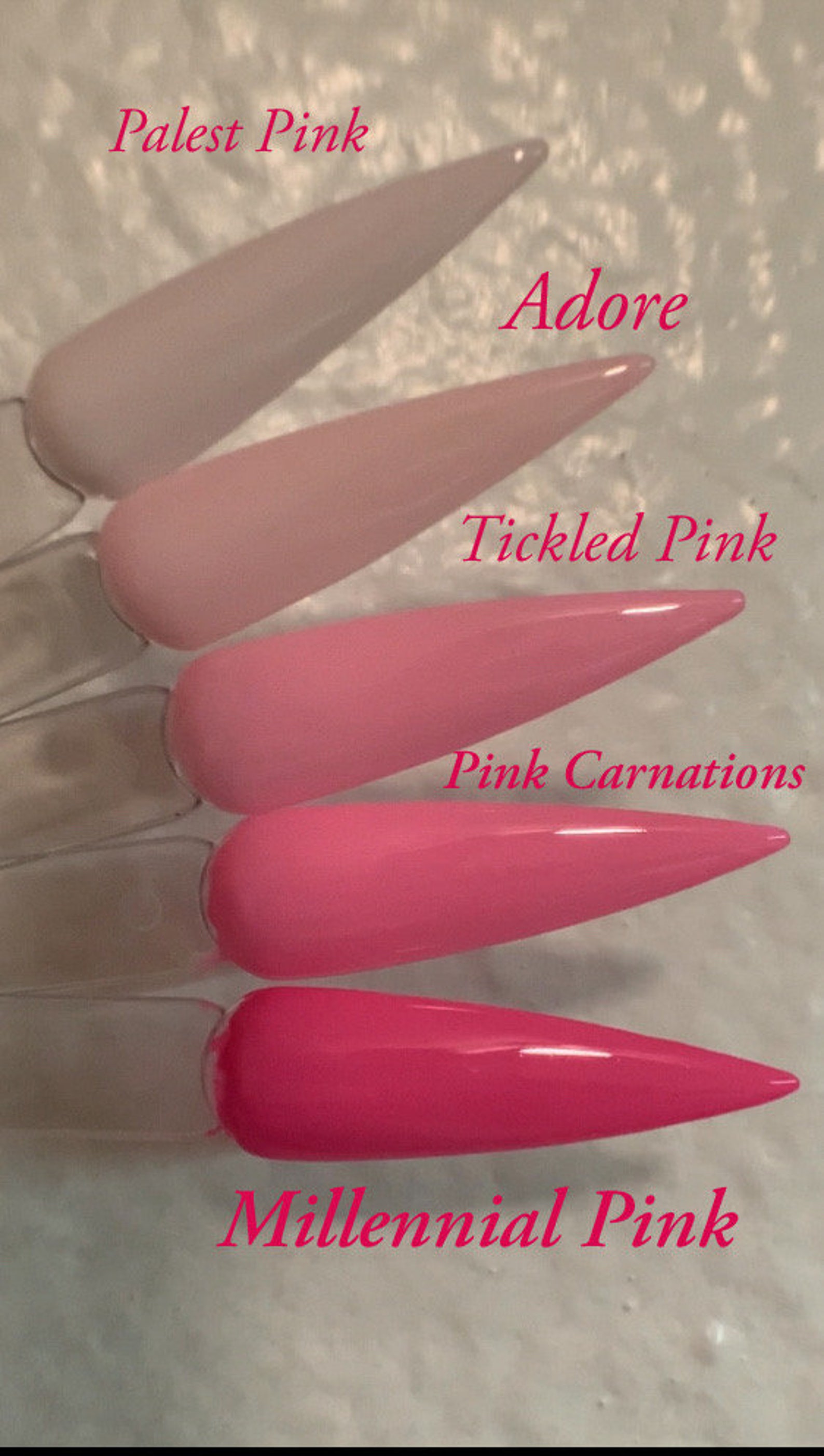 Pink Gradient Collection Dip Powder, Dip Powder for Nail, Nail Dip ...