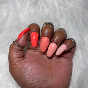 Coral Gradient Collection Dip Powder - Etsy