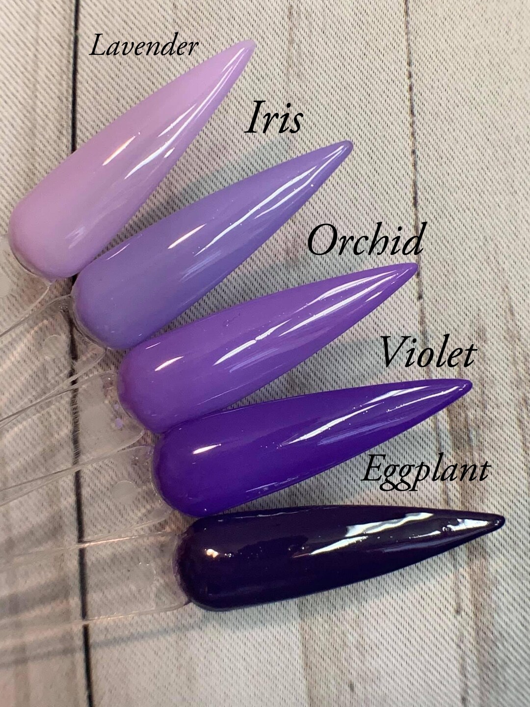 Purple Gradient Collection Dip Powder - Etsy