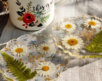 Daisy Coasters | Etsy