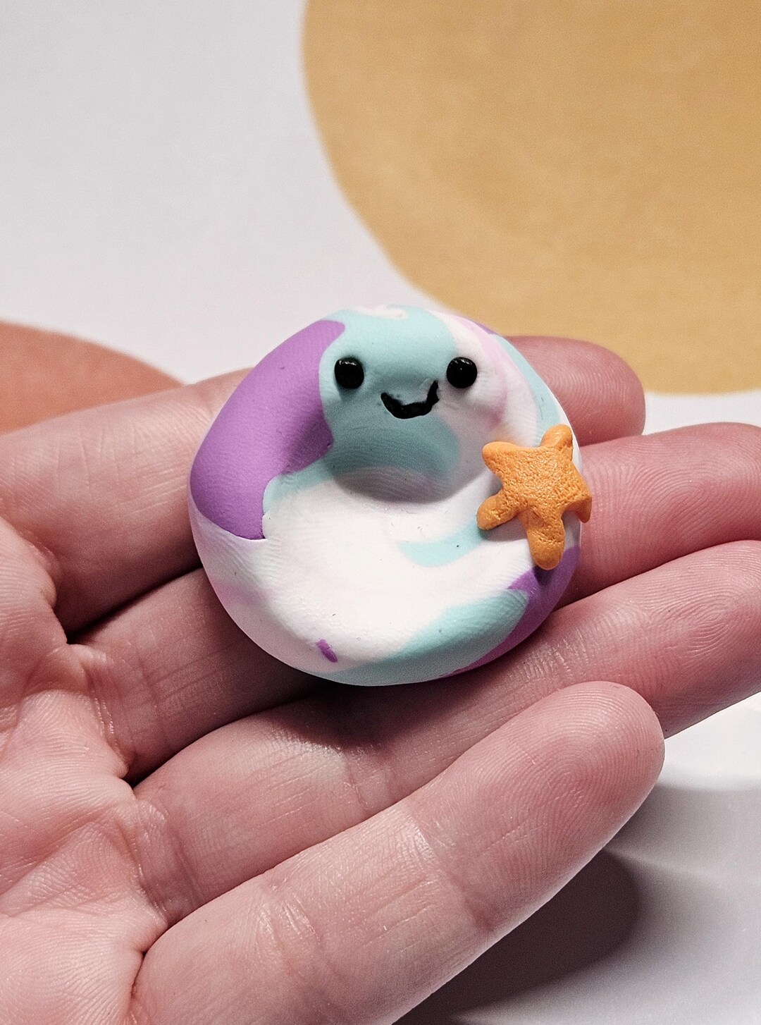 Starfish Worry Pebble Pocket Gift, Sensory Fidget Worry Stone, Handmade ...