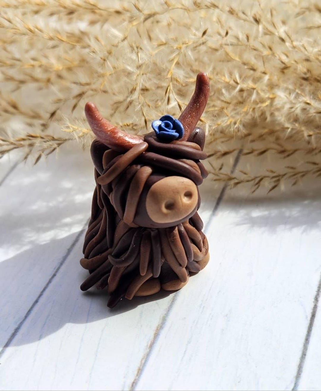 Hairy Highland Cow, Wee Coo Made From Polymer Clay, Scottish Gift ...