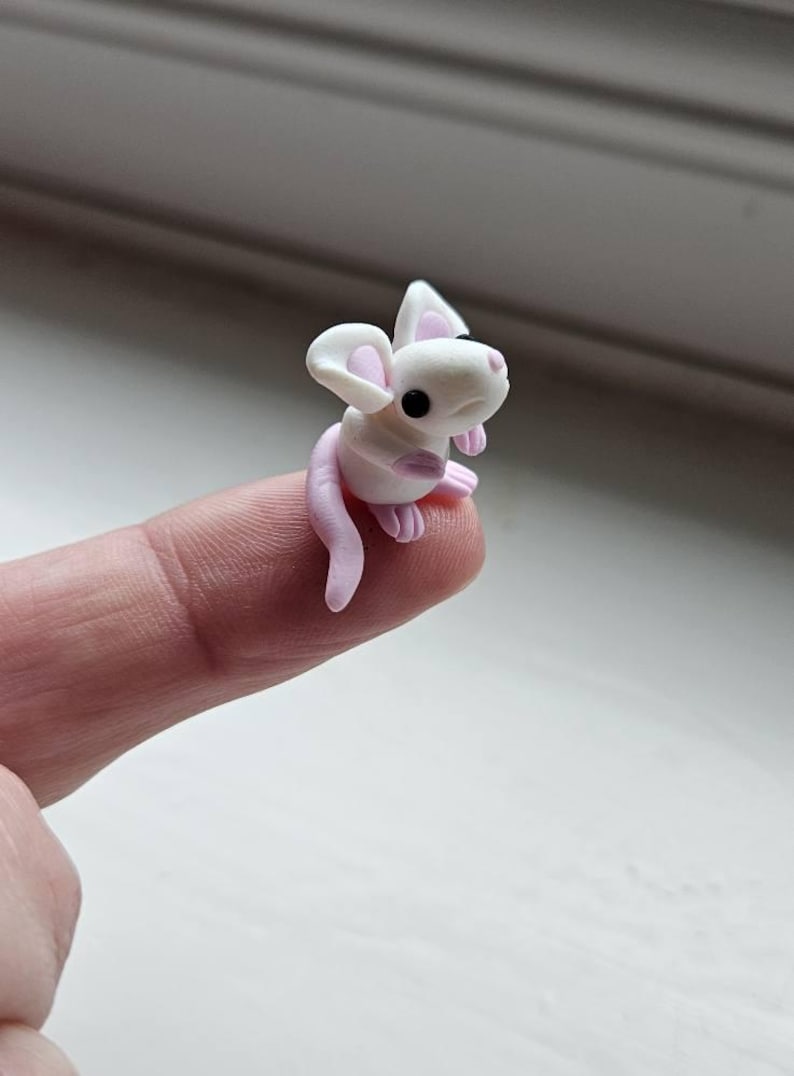 Tiny White Mouse Cake Topper, Wedding Cake Topper, Keepsake, Little ...