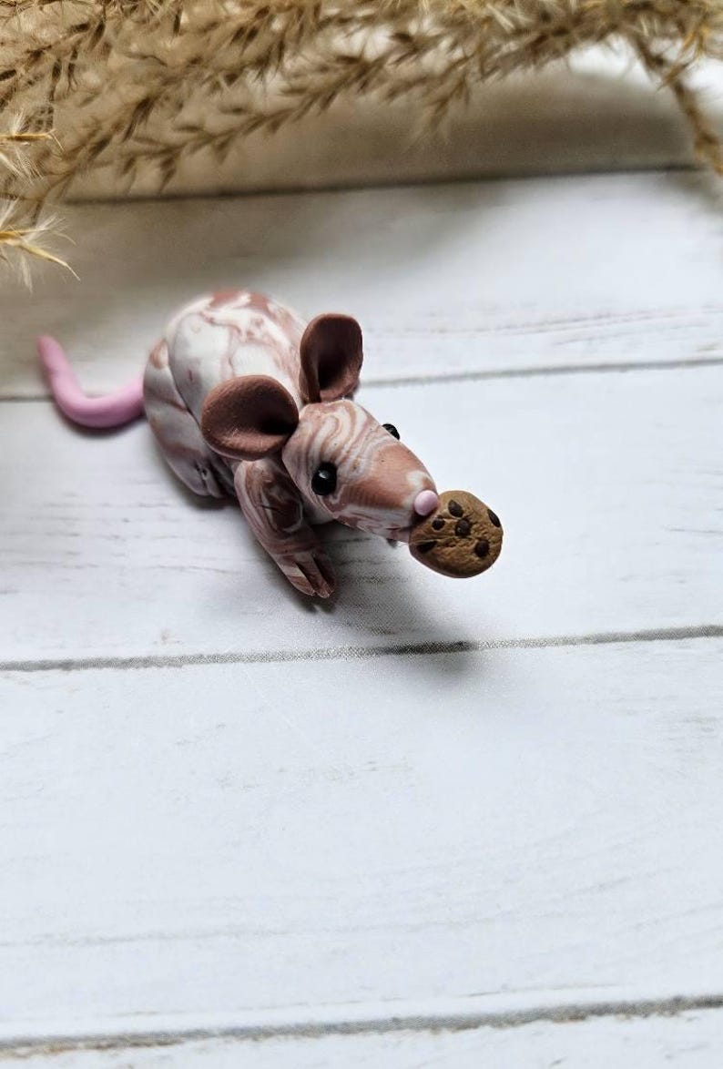 Fancy Rats, Rats Eating Cookies, Rat Sculptures, Rat Lover Gifts ...
