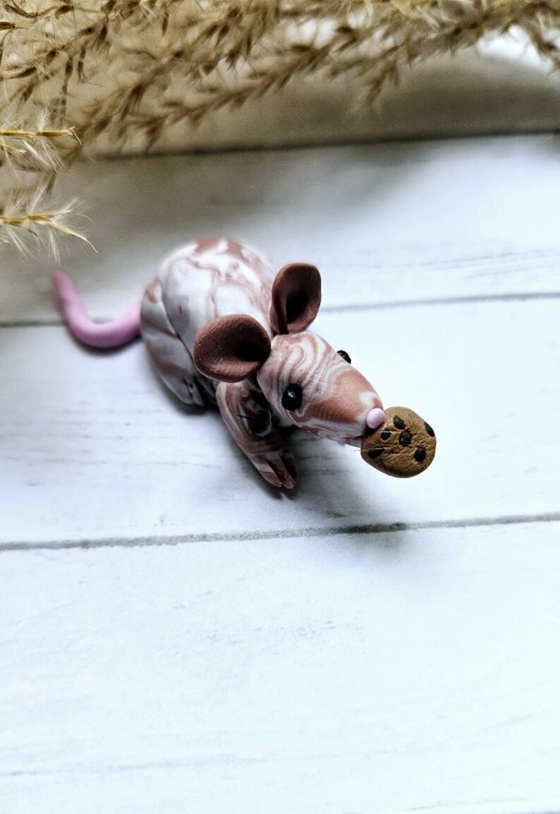 Fancy Rats, Rats Eating Cookies, Rat Sculptures, Rat Lover Gifts ...