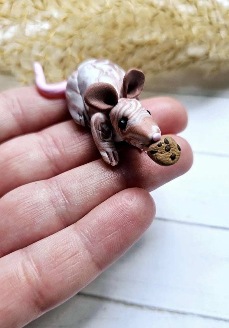 Fancy Rats, Rats Eating Cookies, Rat Sculptures, Rat Lover Gifts ...