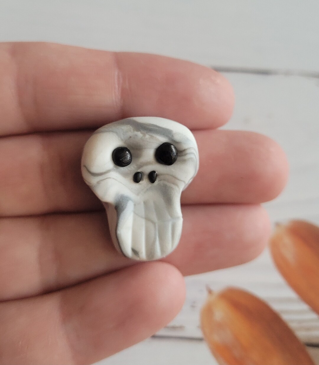 Polymer Clay, Worry Skull/pebbles, Anxiety Relief, Fidget Friend, Worry ...