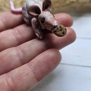 Fancy Rats, Rats Eating Cookies, Rat Sculptures, Rat Lover Gifts ...
