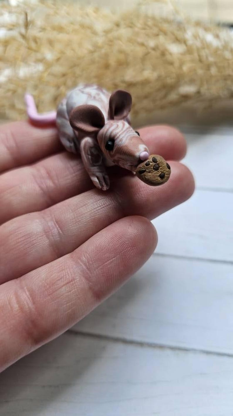 Fancy Rats, Rats Eating Cookies, Rat Sculptures, Rat Lover Gifts ...