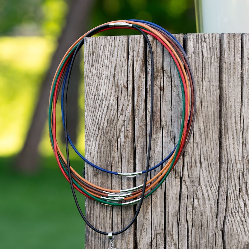 Leather Cord Necklace - Etsy