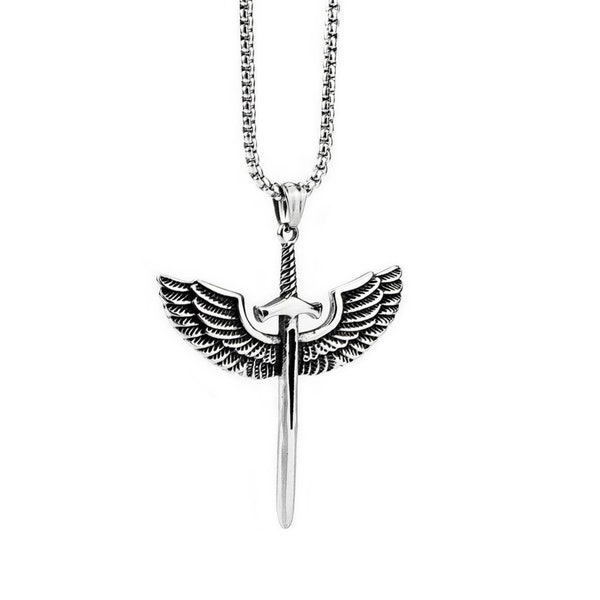 Mens Sword Necklace - Etsy