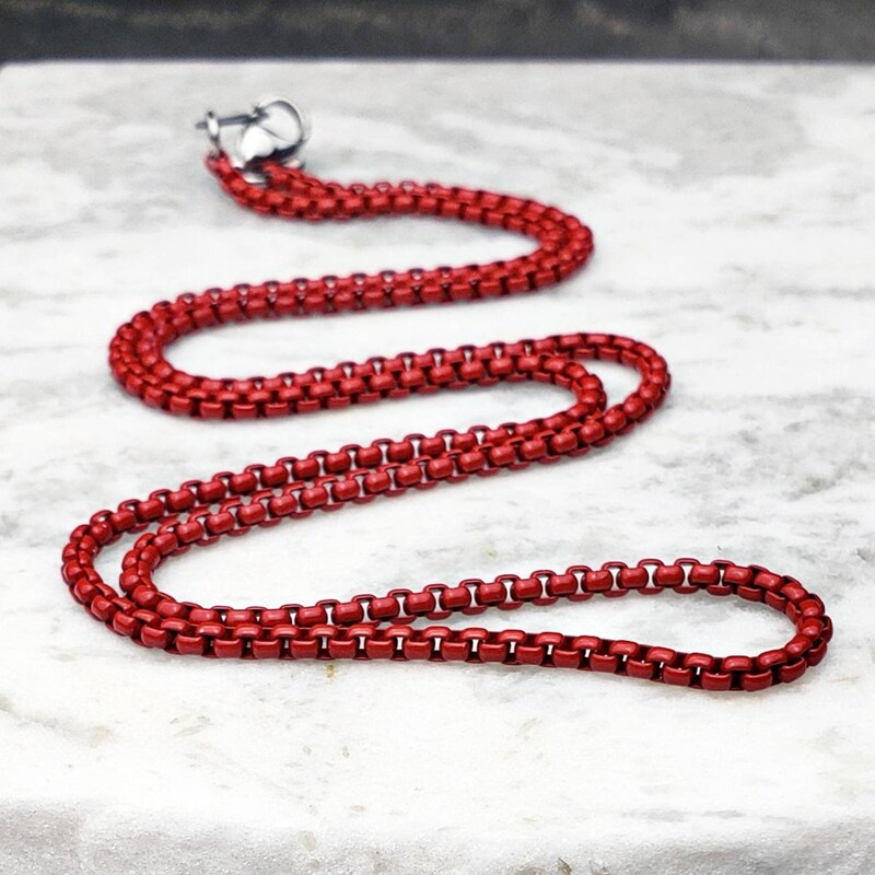 Red Chain - Etsy