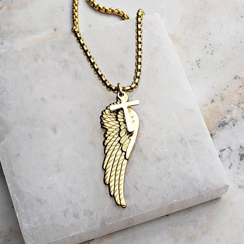 Angel Wing Necklace - Etsy