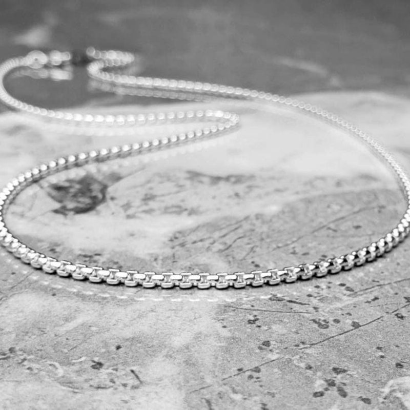Silver Chain Necklace - Etsy