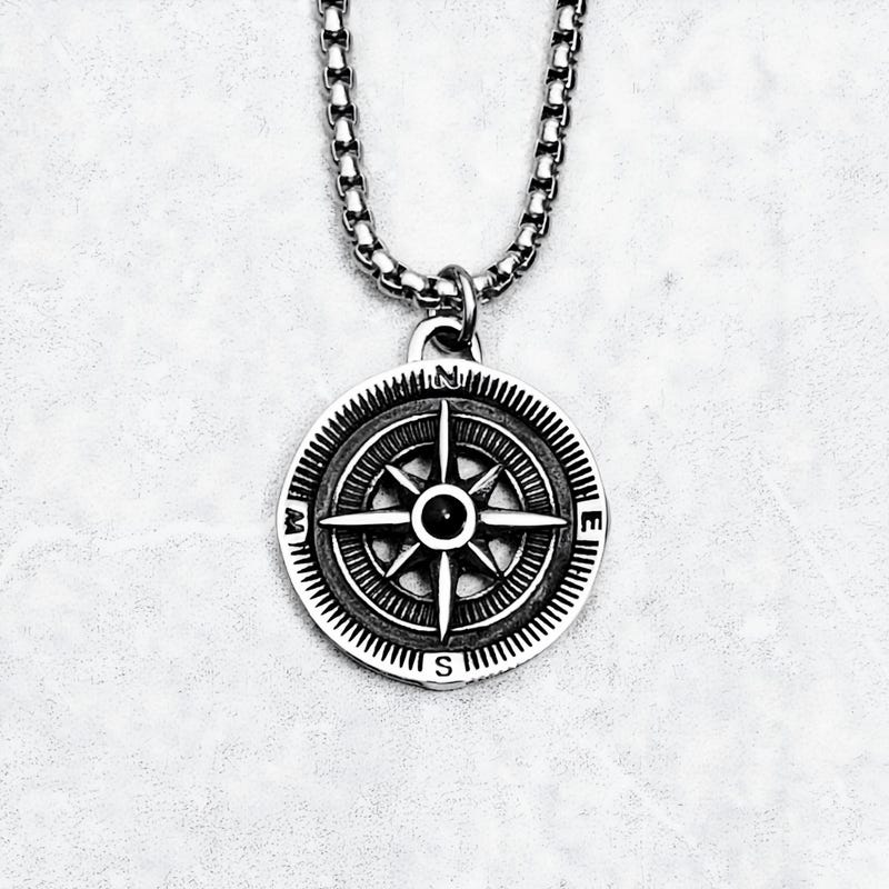 Compass Pendant - Etsy