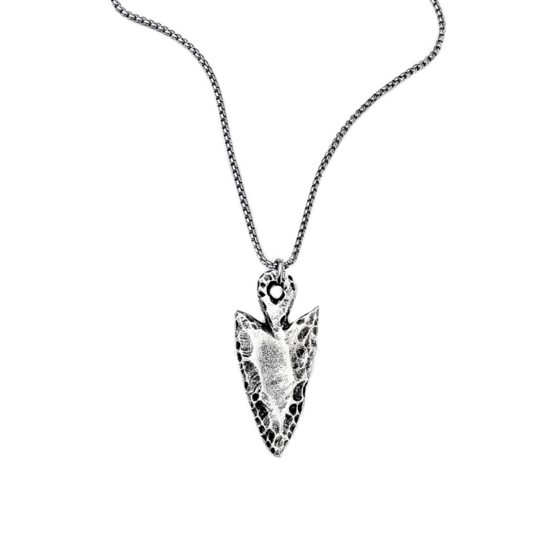Men's rustic Arrowhead Necklace Men's - Etsy