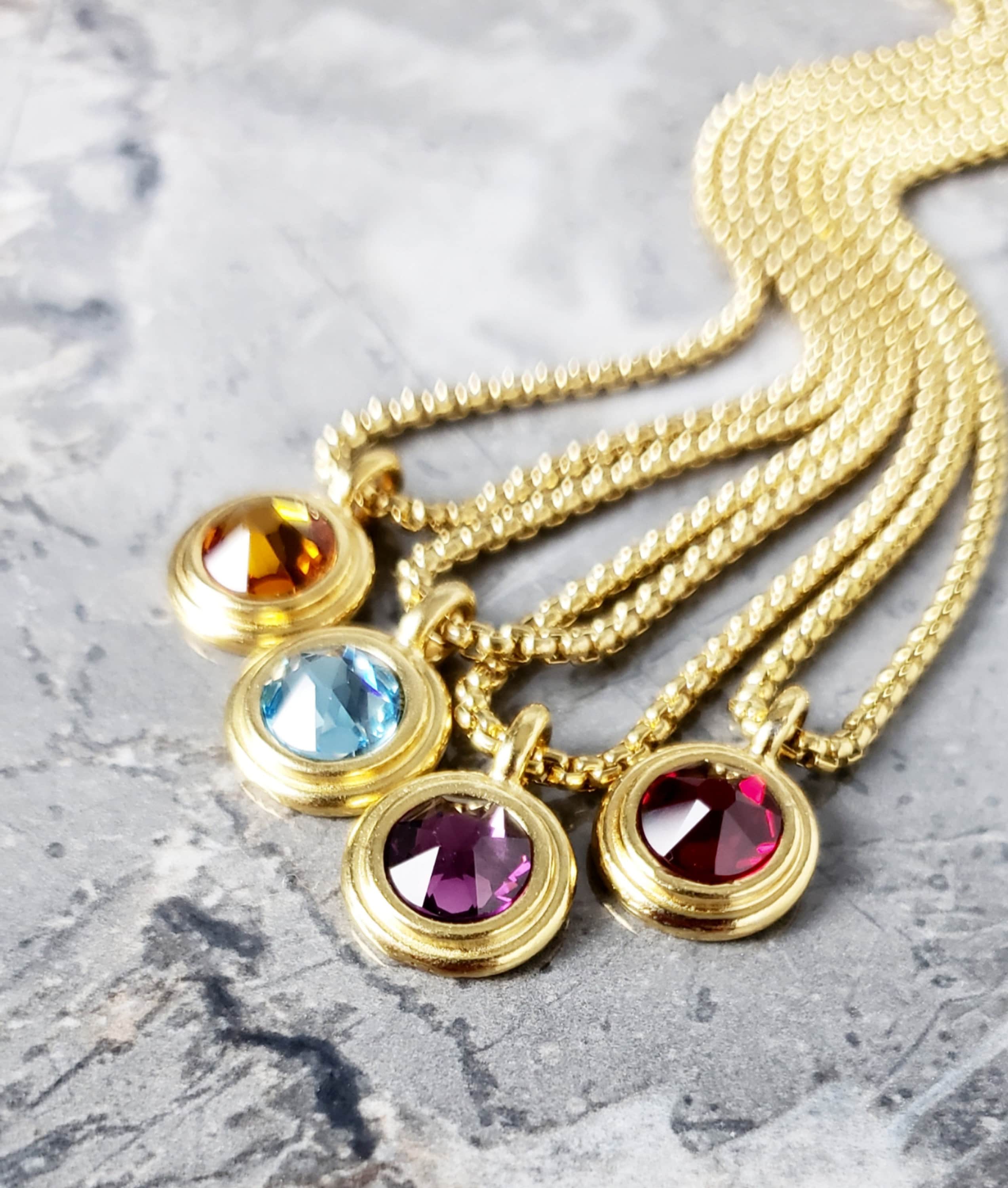 Men's GOLD AMETHYST COIN Necklace | Men's Amethyst Gold Stainless Steel ...