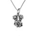 Men's MOTORCYCLE ENGINE Necklace | Men's Silver Stainless Steel ...
