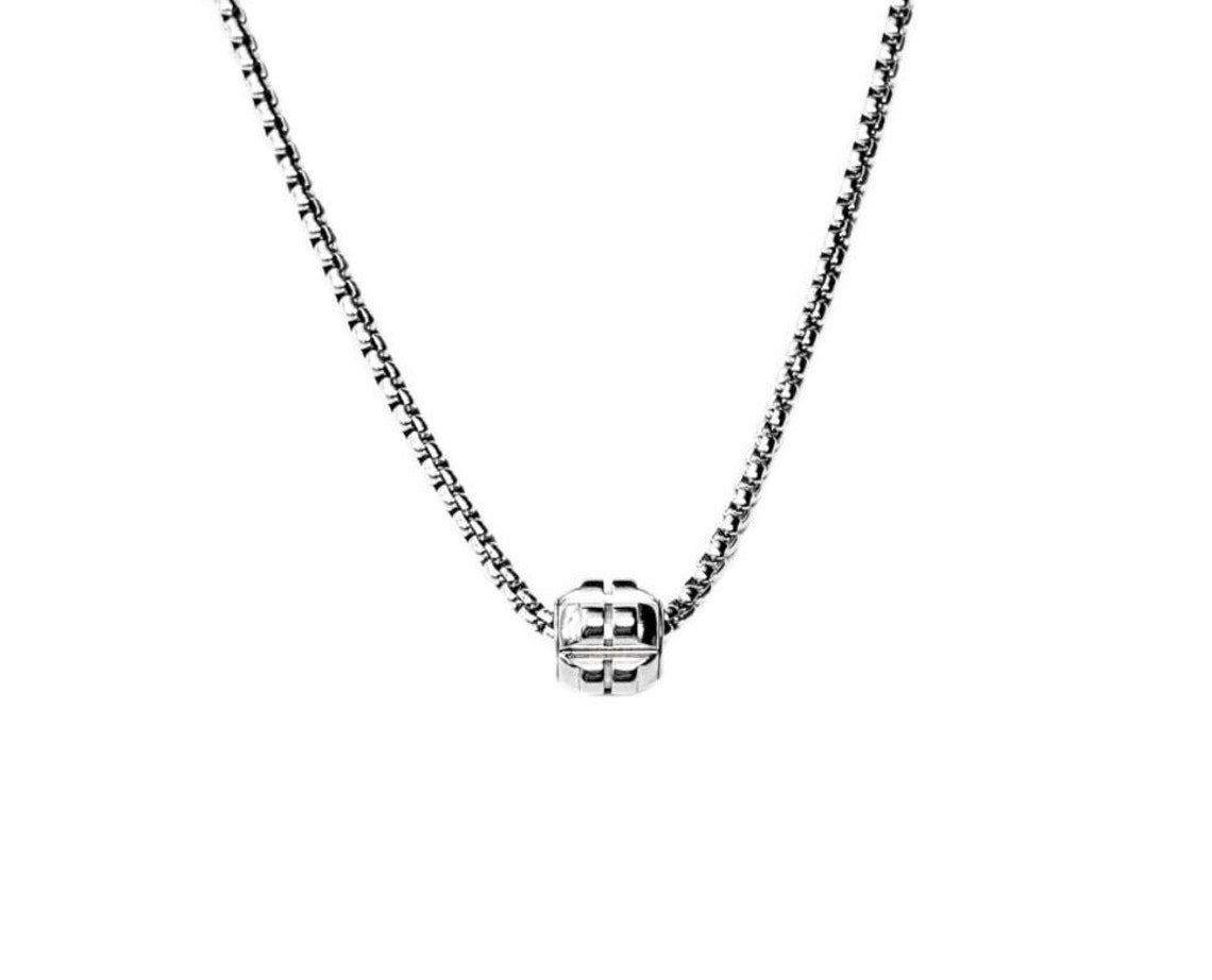 Men's silver Hex Necklace Men's Silver - Etsy