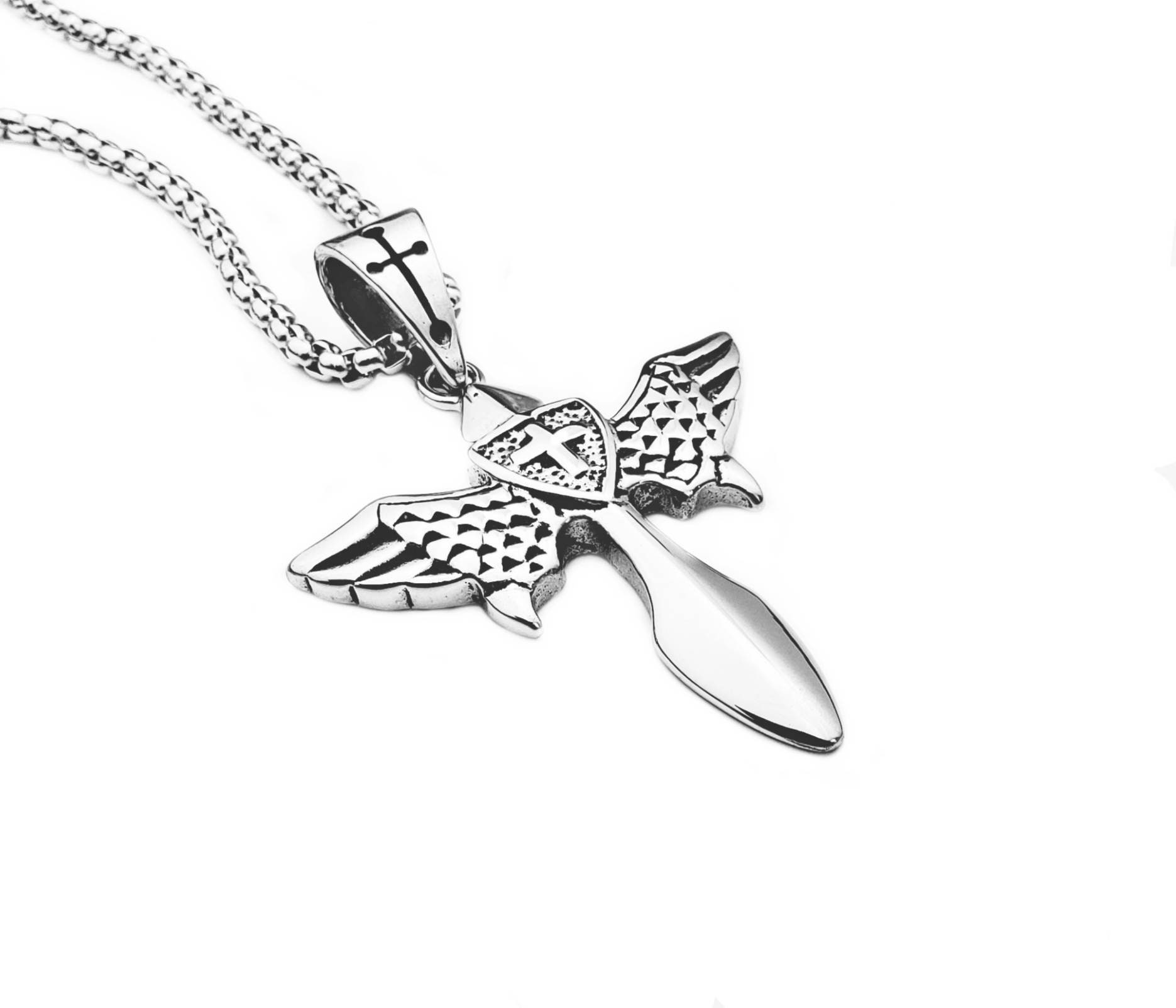 Men's archangel DIVINE Sword Necklace - Etsy