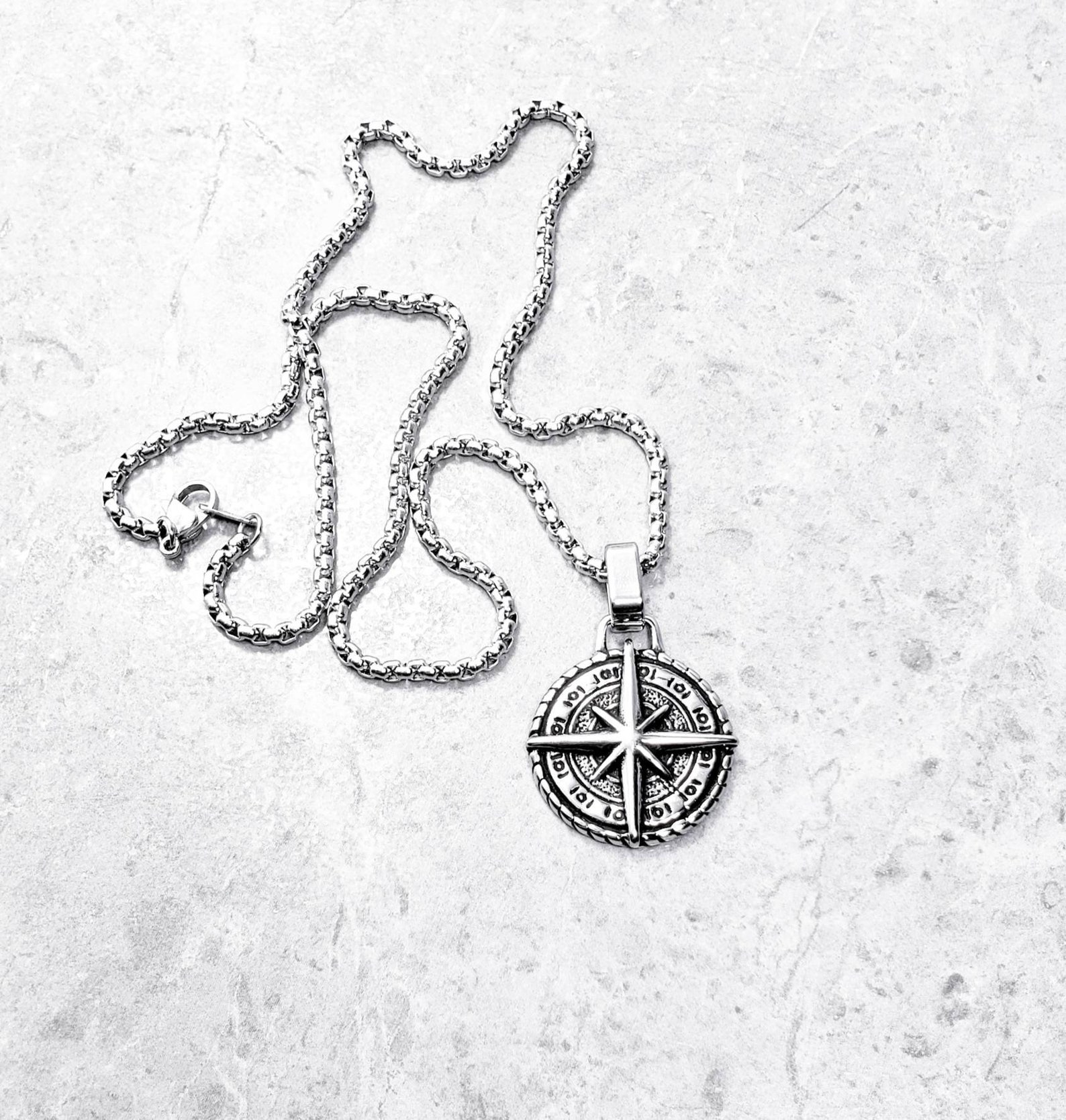 Men's MARITIME COMPASS MEDALLION Necklace | Etsy