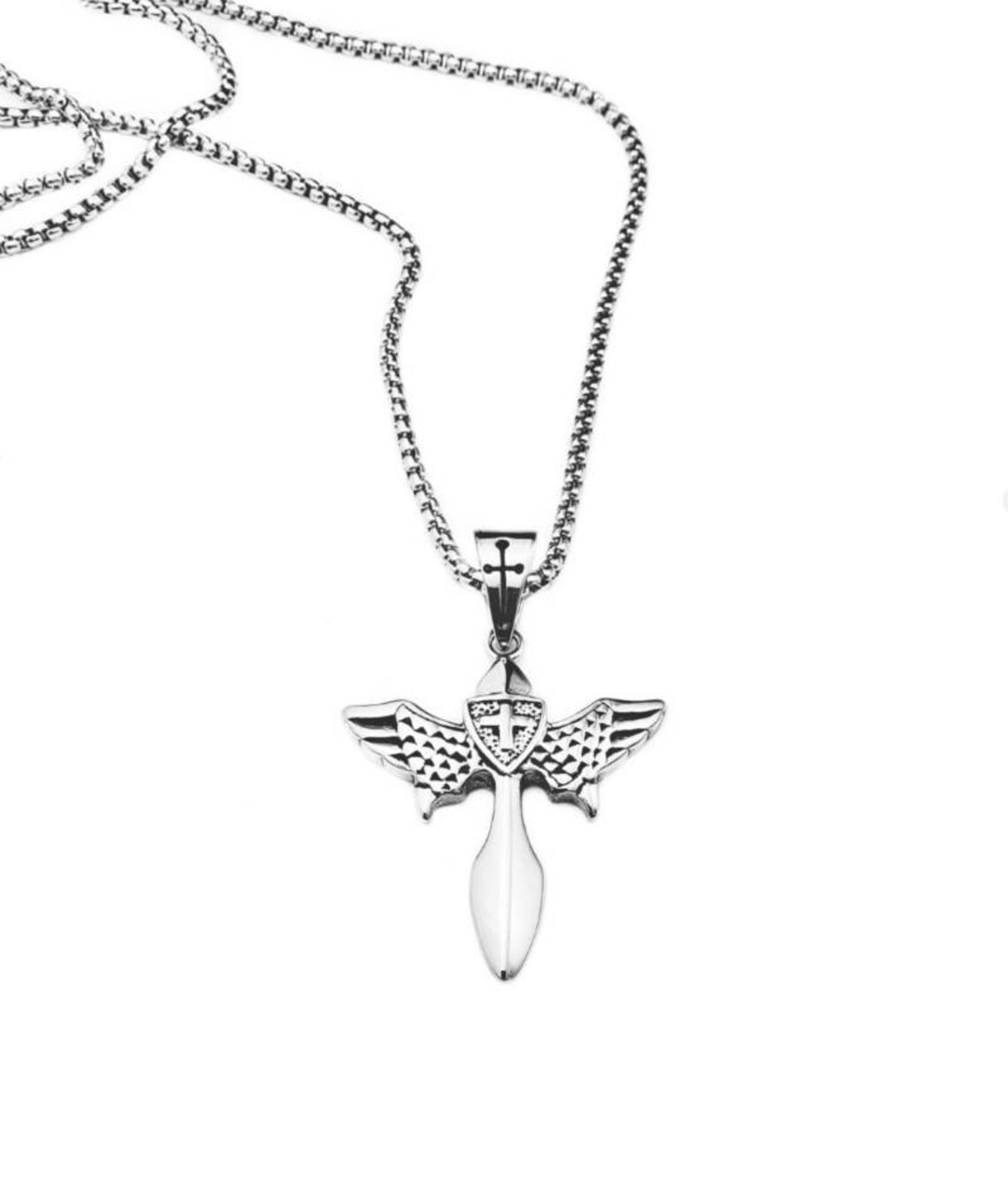 Men's archangel DIVINE Sword Necklace - Etsy