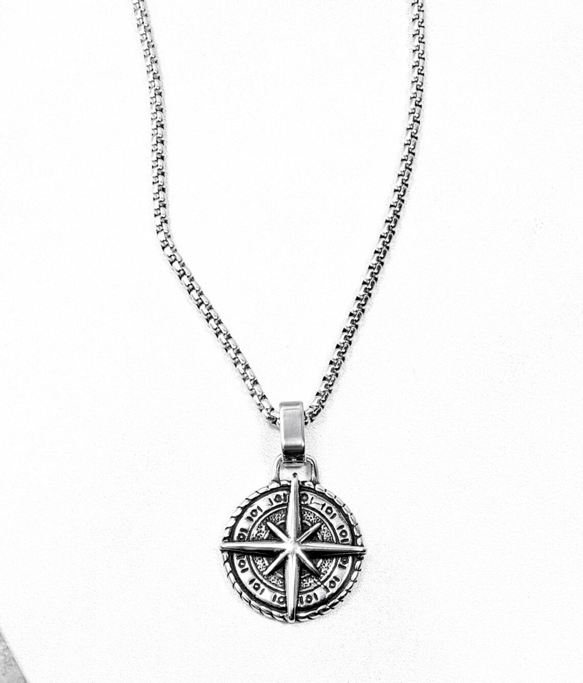 Men's MARITIME COMPASS MEDALLION Necklace | Etsy