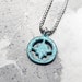 Men's RUSTIC MYKONOS COMPASS Necklace | Men's Turquoise Patina ...