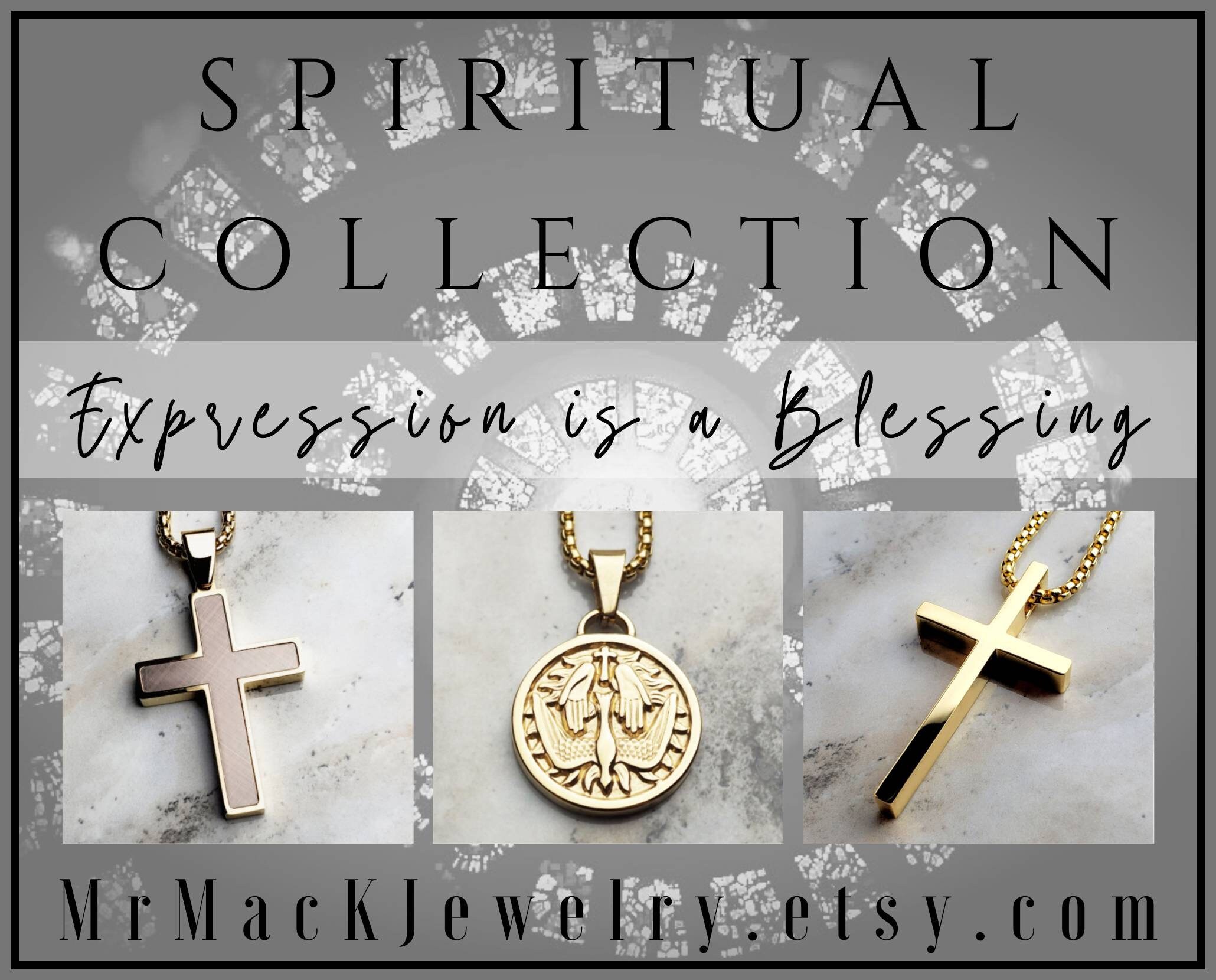 Men's GOLD TWISTED CROSS Necklace | Men's Gold Stainless Steel Twisted ...