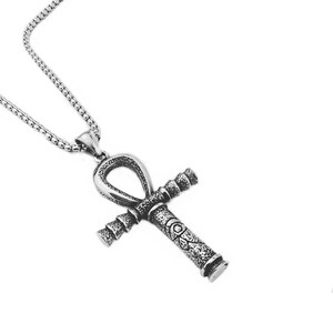 Men's "ankh OF Protection" Necklace| Men's Silver Stainless Steel Evil ...