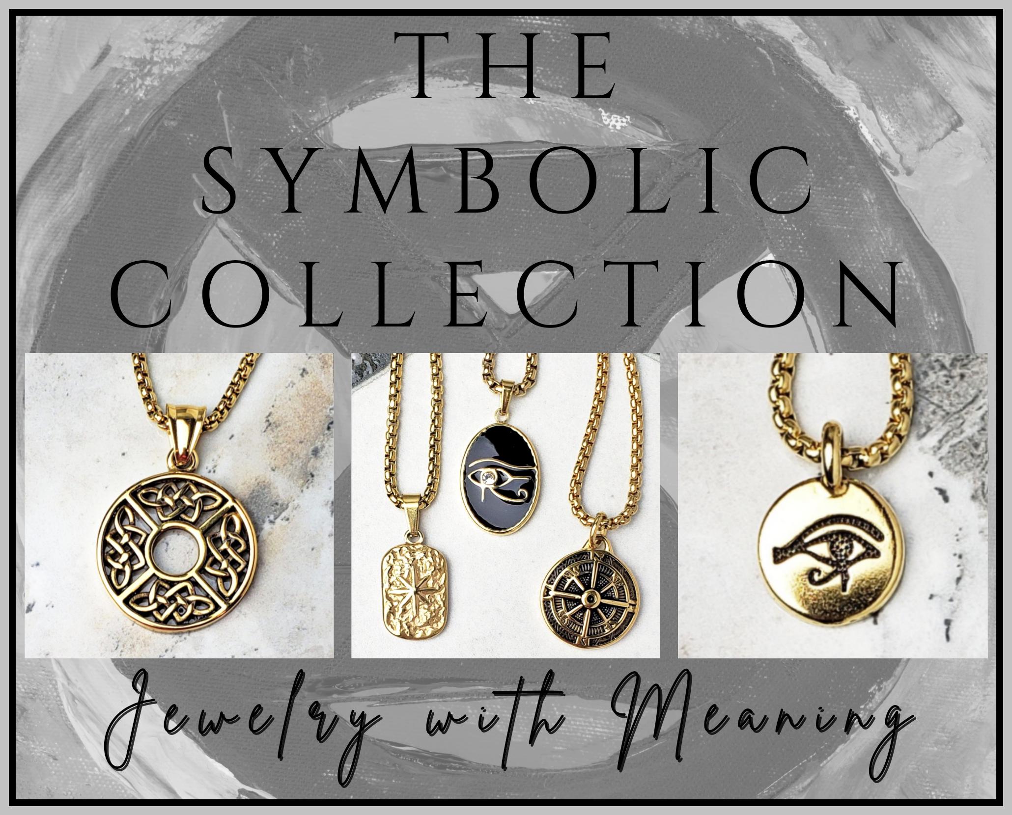 Men's RUSTIC HAMSA COIN Necklace | Men's Hammered Gold Stainless Steel ...
