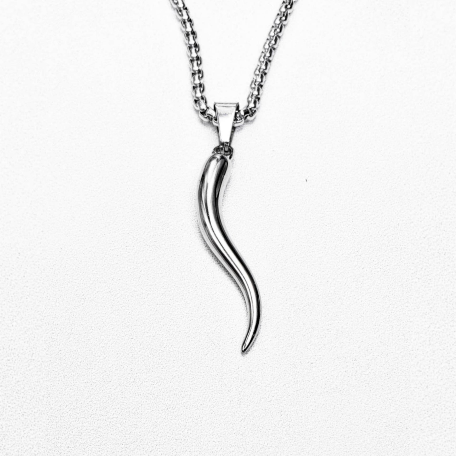 Men's STEEL CORNICELLO Necklace Men's | Etsy