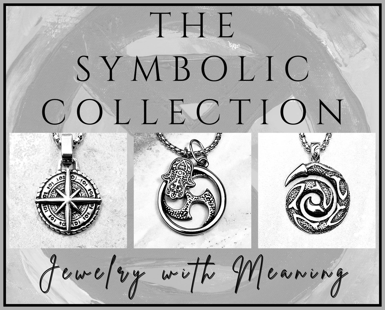 Men's shinto Tomoe Necklace Men's Silver - Etsy