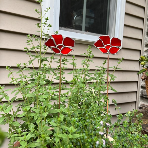 Garden Stakes Stained Glass Patterns - Etsy