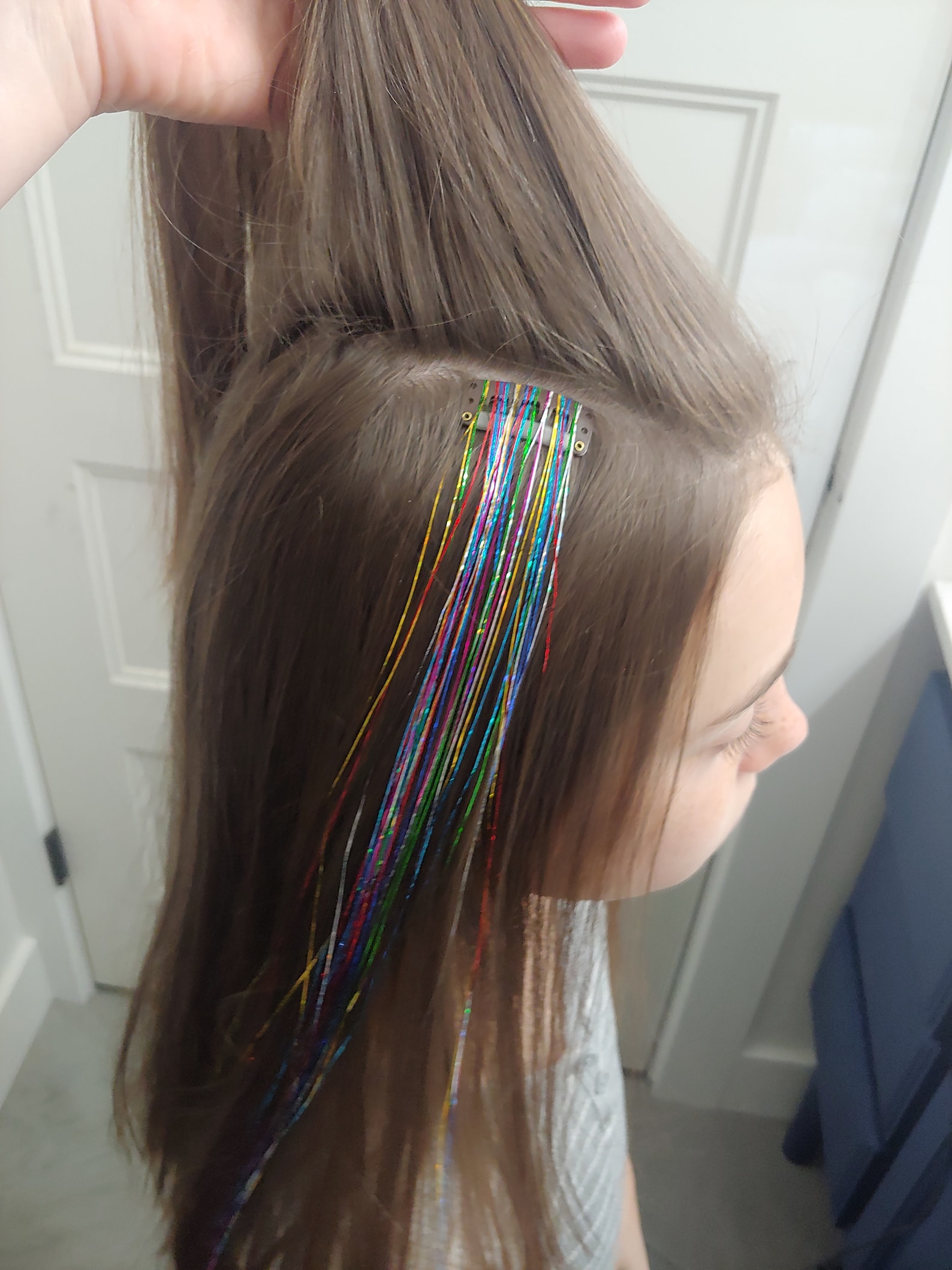 Valentine Clip-in Hair Tinsel Extensions Fairy Glitter Fancy - Etsy