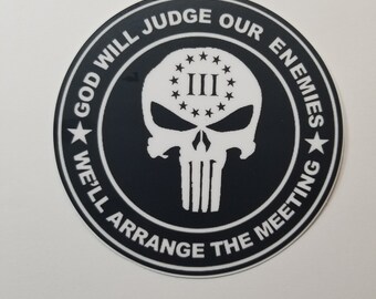 2nd Amendment Homeland Security Skull Sticker - Etsy