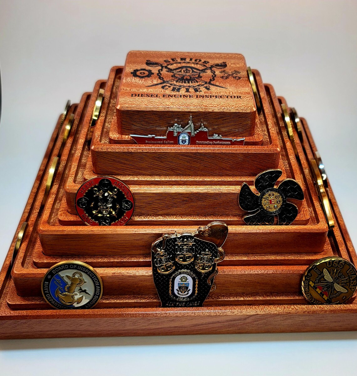 Challenge Coin Display, Personalized Military, Police, First Responder ...