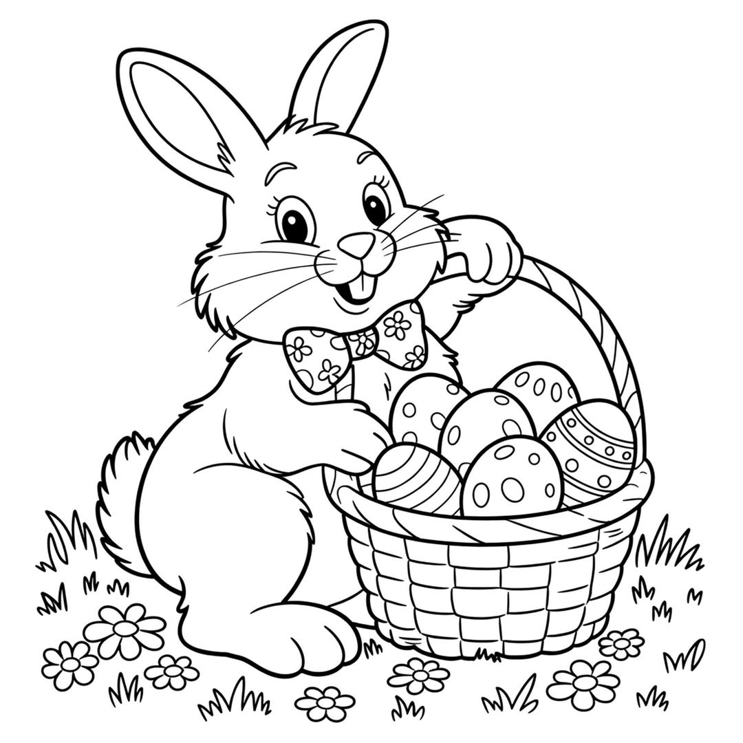 Easter Coloring Book Printable Activity - Etsy