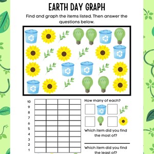 Earth Day Activity Package for Ages 5 - 8 That Includes Bingo ...