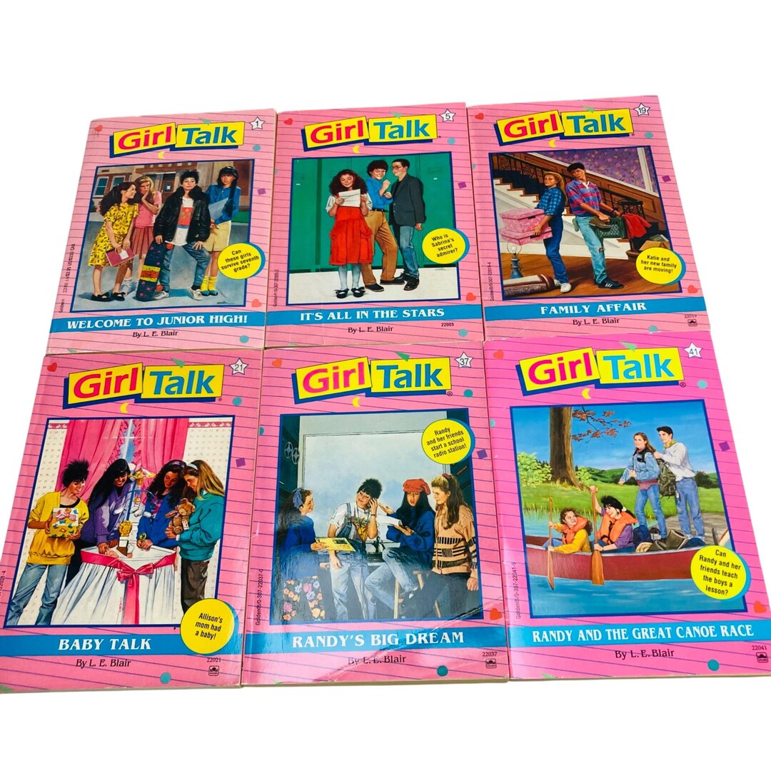 Girl Talk Book Series Set of 6 Vintage 90s Paperback by L.E. Blair - Etsy