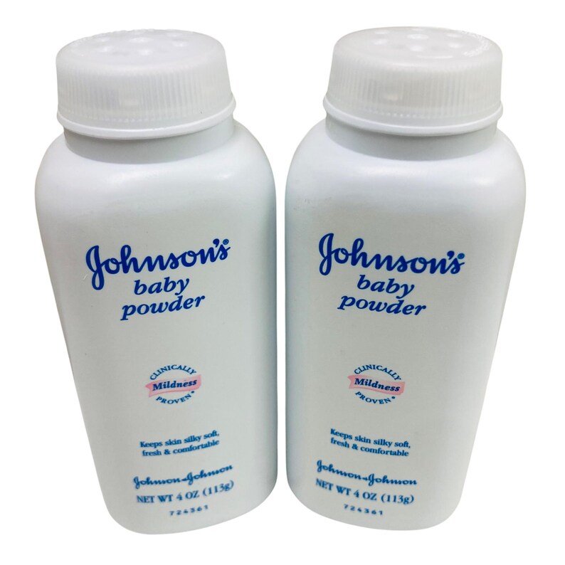 Two 2 Johnson's Baby Powder Original Formula W/ Talc New No Parabens ...