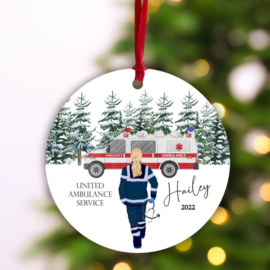 Personalized Paramedic | EMT | First Responder | Holiday Ornament ...